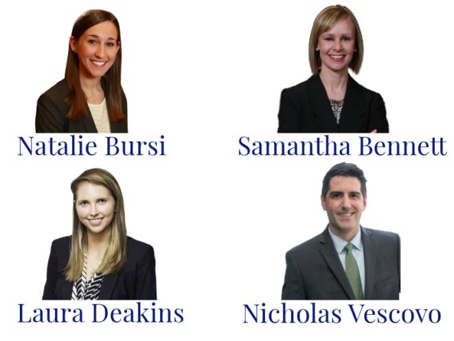 Natalie Bursi, Samantha Bennett, Laura Deakins and Nicholas Vescovo ...